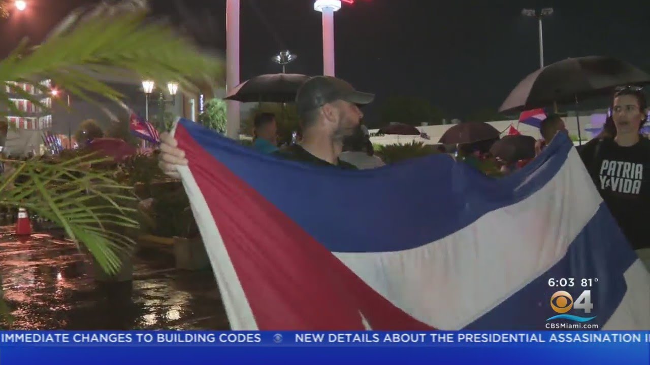 South Florida's Cuban American Community Take To Streets In Show Of ...