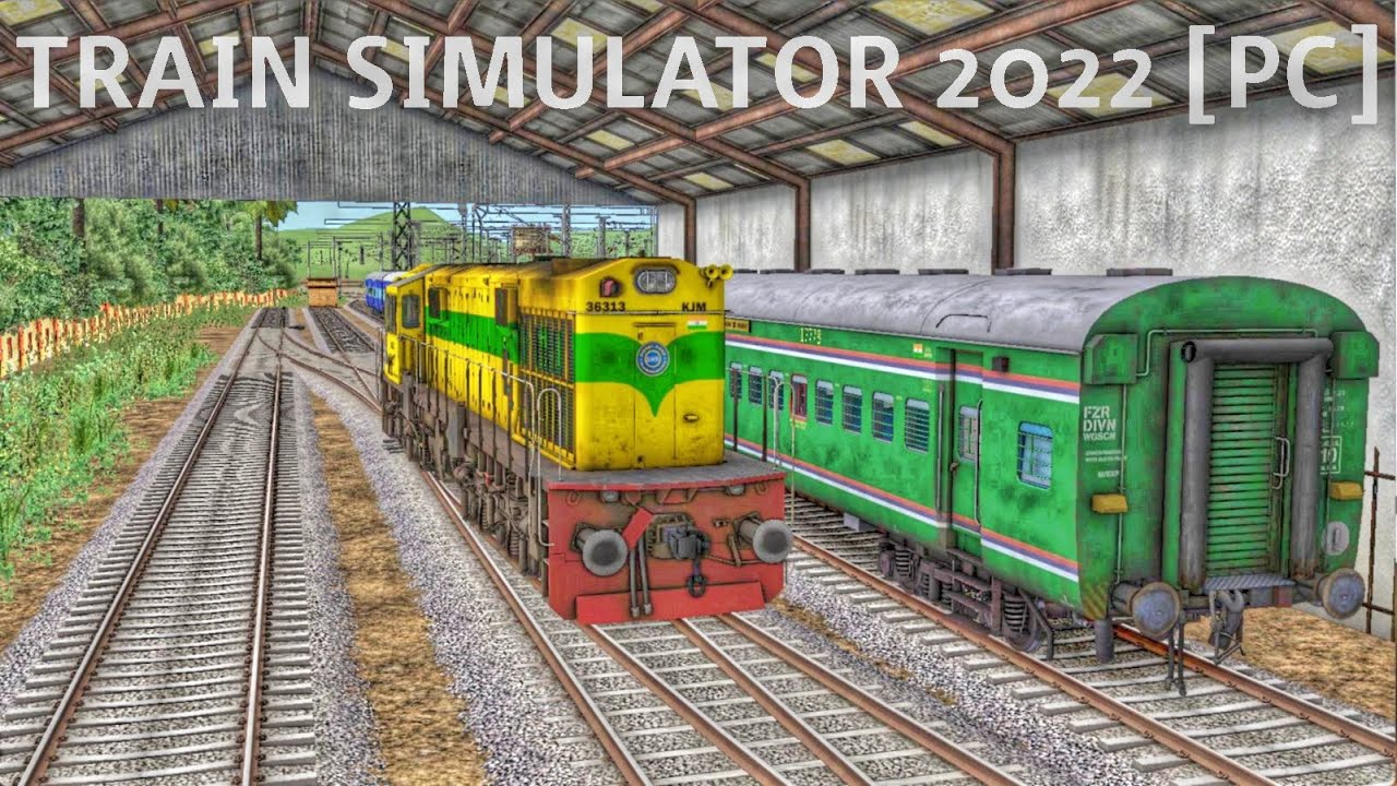 4K | Shunting ICF Military coaches at Vijayawada Jn | Railworks Train ...