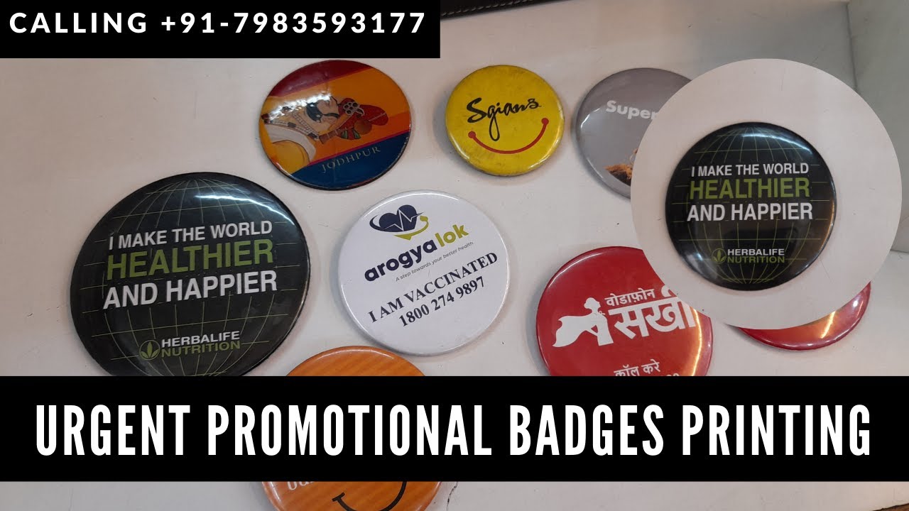 Customized Badge | Promotional Badges | Manufacturer - Urgent Badges ...