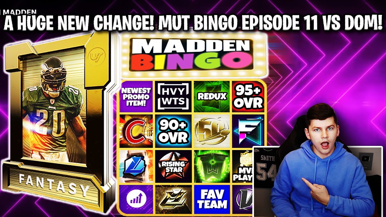 A HUGE NEW CHANGE TO MUT BINGO! MUT BINGO EPISODE 11 VS @itsdommadden ...