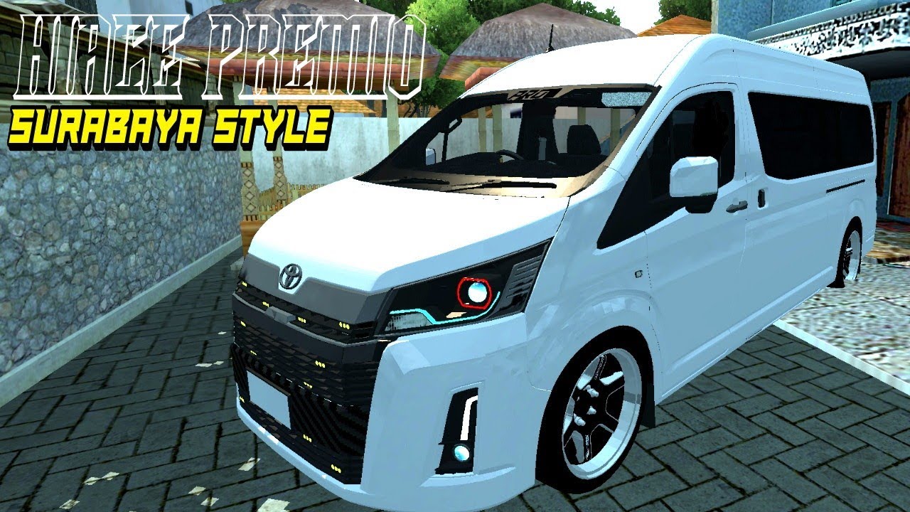 MOD TOYOTA HIACE PREMIO SURABAYA STYLE || MOD BUSSID TERBARU - YouTube