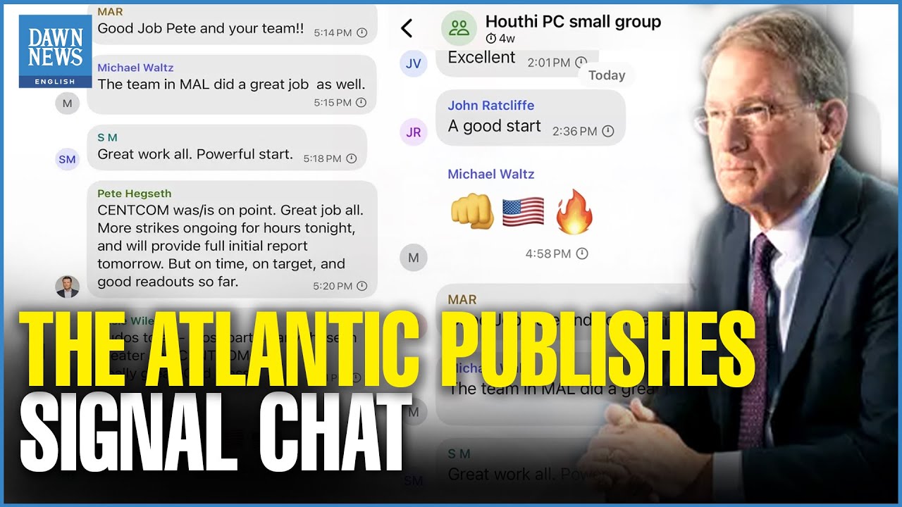 The Atlantic Publishes Signal Chat | Dawn News English - DAWN.COM