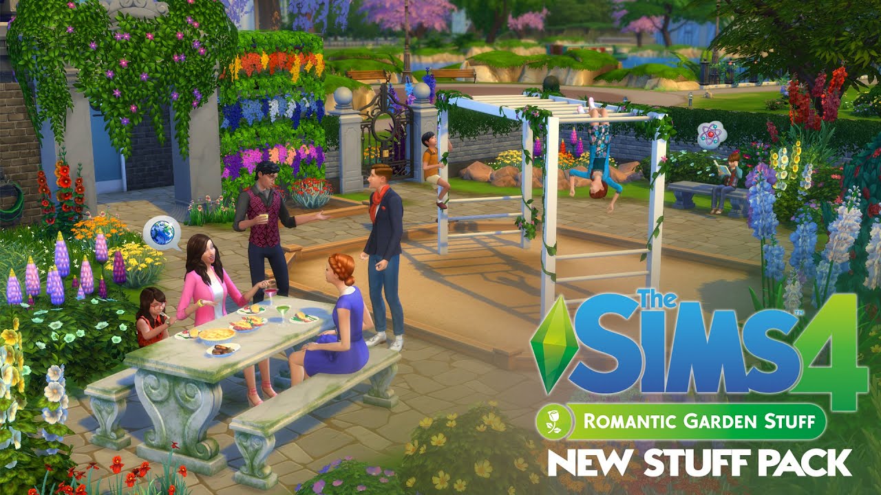 The Sims 4 - New Stuff Pack: Romantic Garden - YouTube