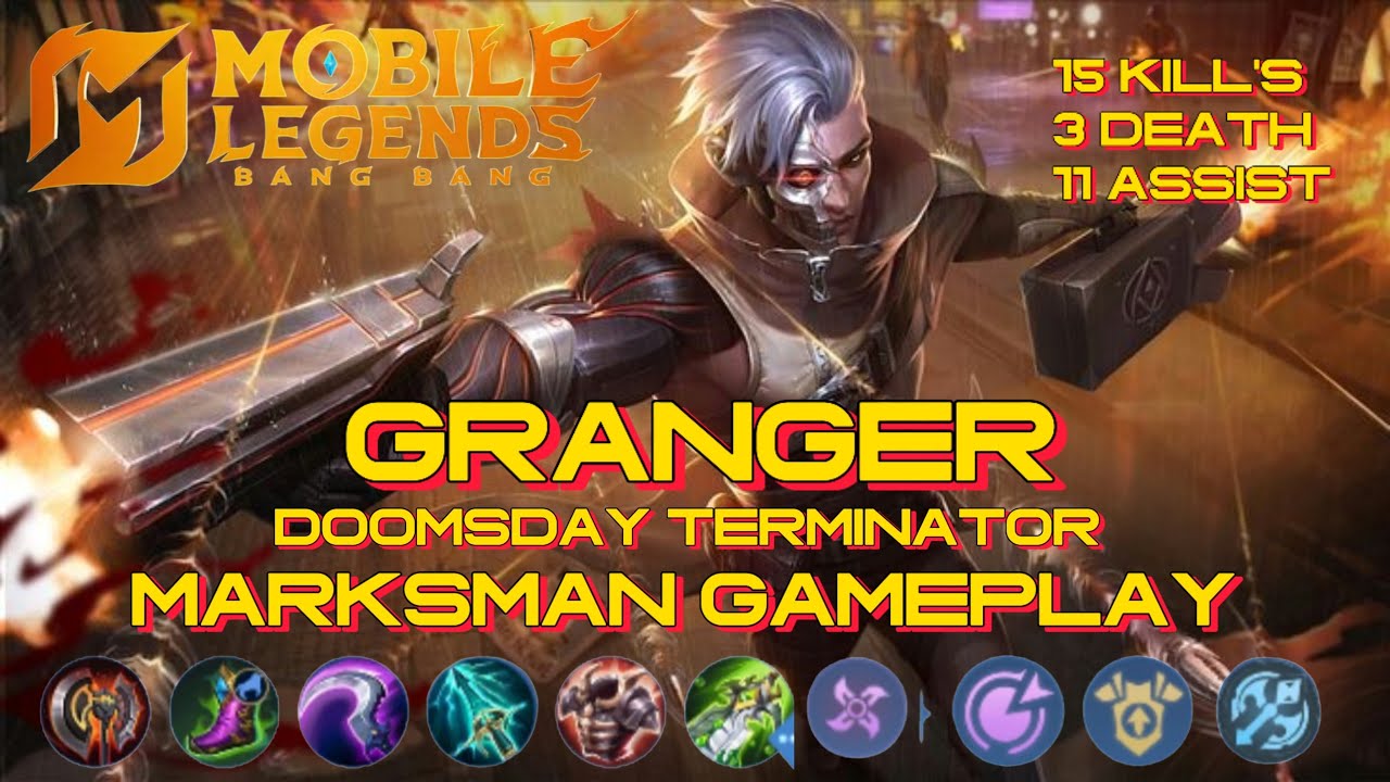 GRANGER DOOMSDAY TERMINATOR | BEST BUILD & EMBLEM GAMEPLAY MLBB ...