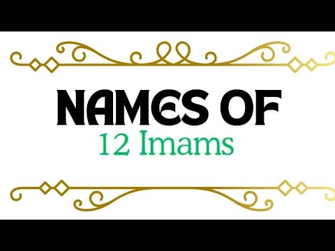 12 Imam Names || 12 Imam k naam || Imam Names in English || Full Names ...