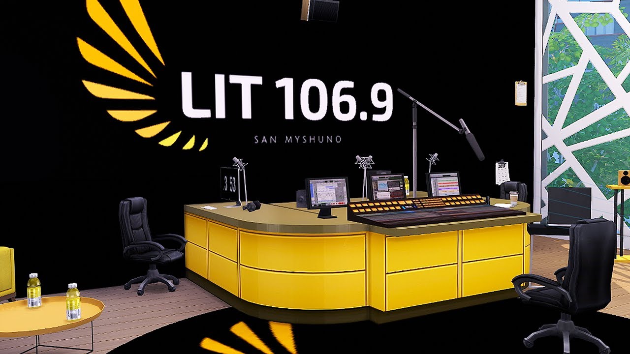 SIMS 4 RADIO STATION 🎮TOUR & MINI SPEED BUILD - YouTube