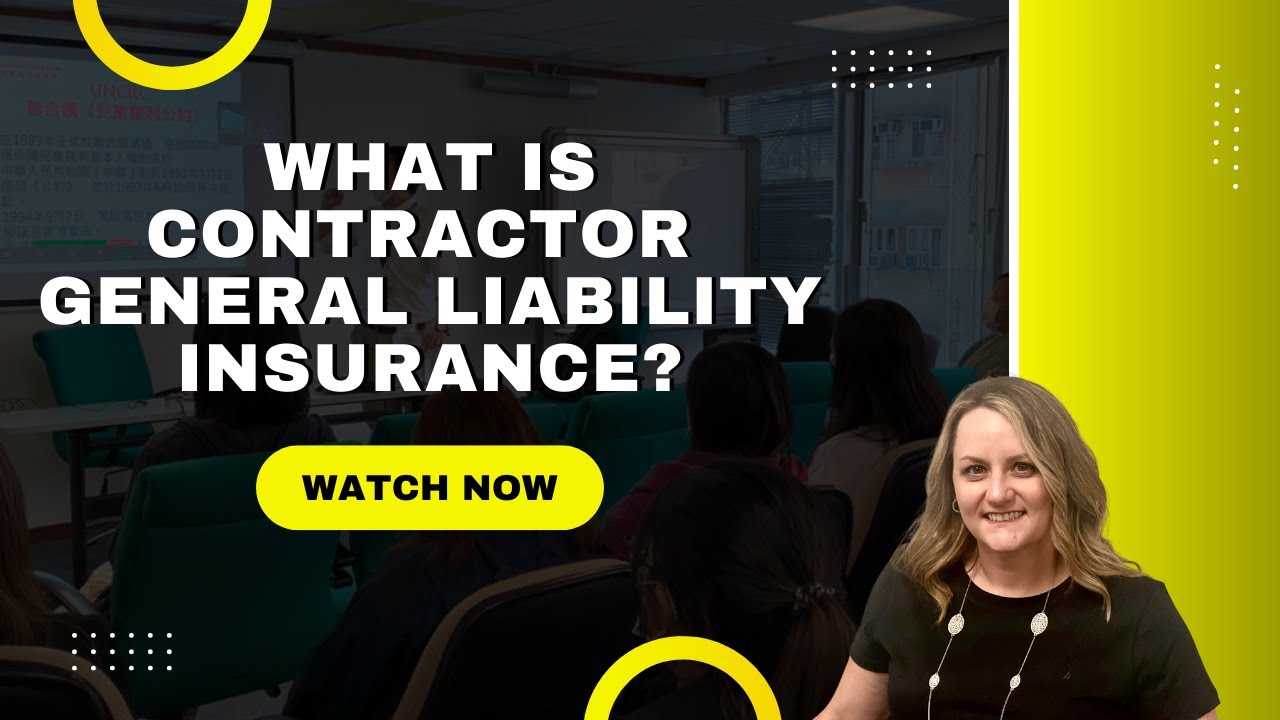 Contractors General Liability Insurance - YouTube