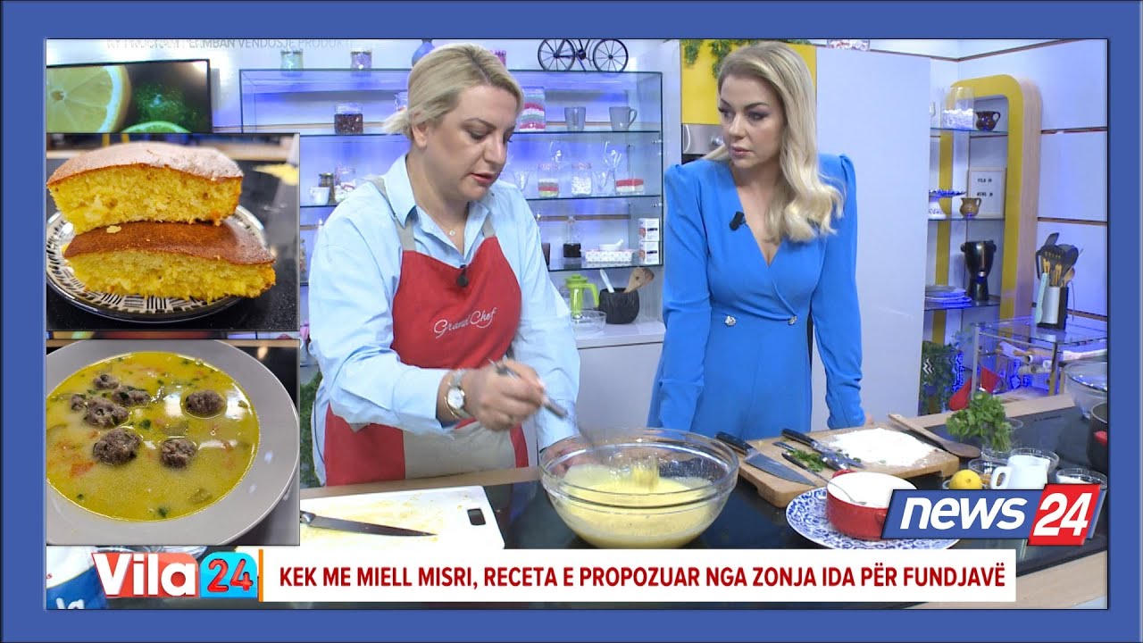 Supë me qofte dhe perime / Kek me miell misri (Receta nga Ida) - YouTube