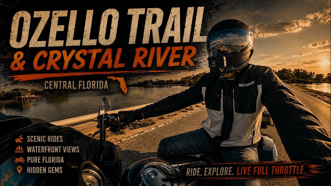 Ozello Trail & Crystal Harley-Davidson on My Road Glide - YouTube