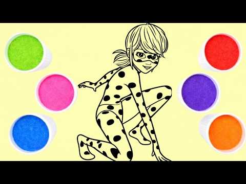 Sand Painting | Miraculous Ladybug Character | Satisfying Sand Art for Kids