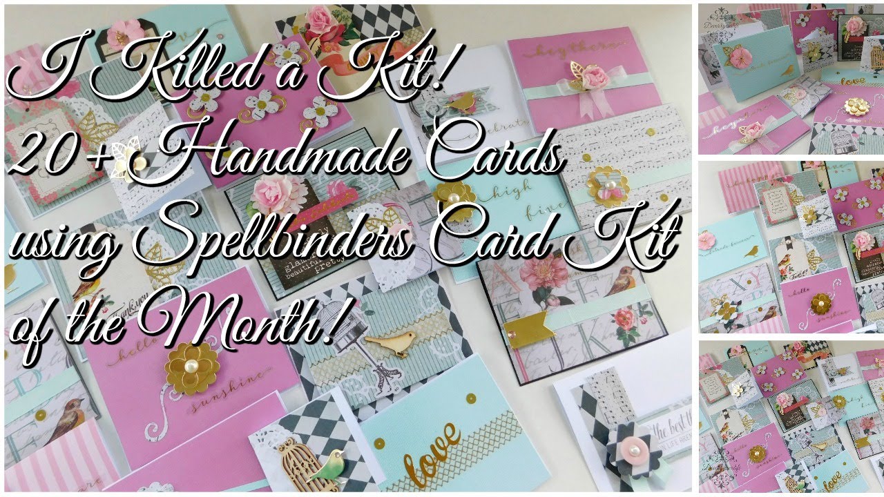 Spellbinders Card Kit of the Month Review and Project Share - YouTube