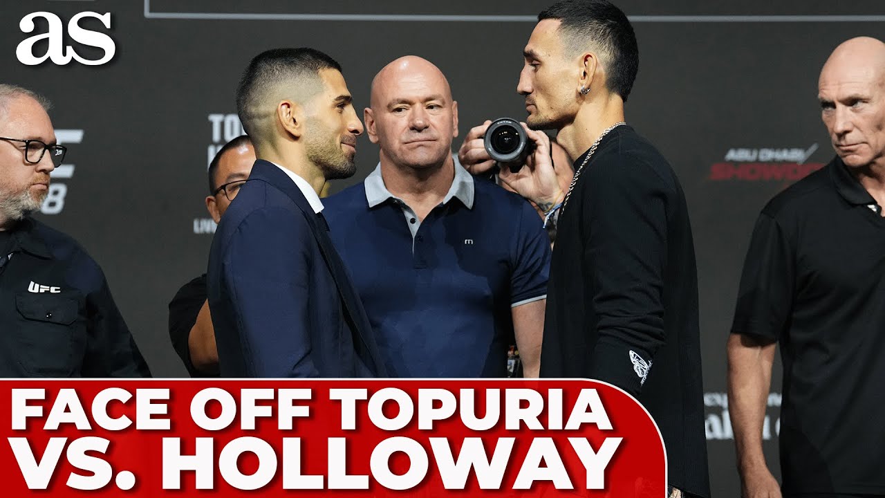 FACE OFF ILIA TOPURIA vs. MAX HOLLOWAY before UFC 308 - YouTube