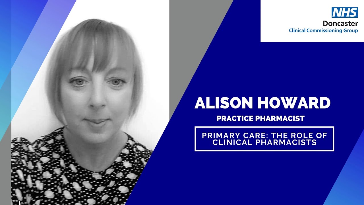 Primary care - Alison Howard, Practice Pharmacist - YouTube