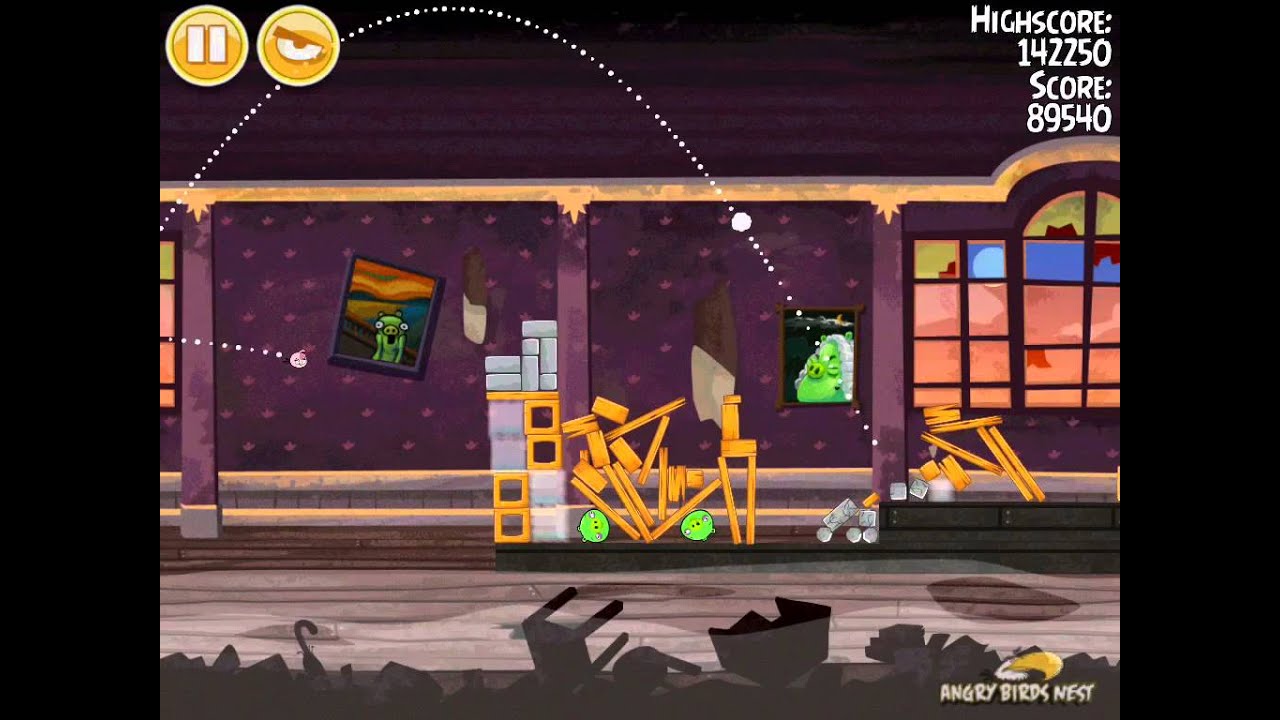 Angry Birds Seasons Haunted Hogs 2-8 Walkthrough 3-Star - YouTube