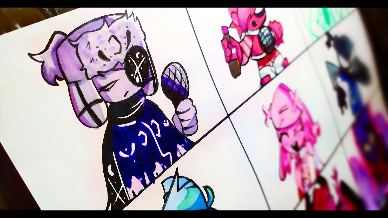 Drawing MINUS Friday Night Funkin Mod Characters [FNF] - PART 2 - YouTube