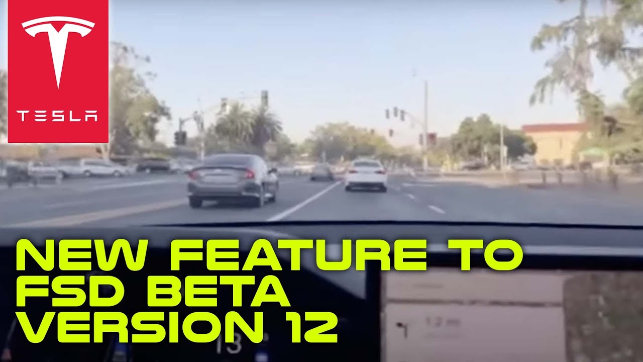 Tesla Adds New Feature to FSD Beta Version 12 - YouTube