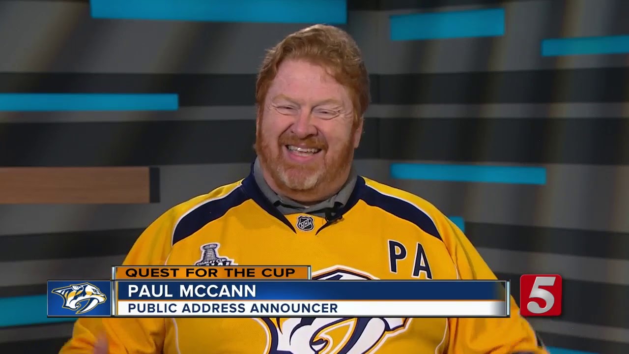Preds’ Announcer Paul McCann Talks Game 1 - YouTube