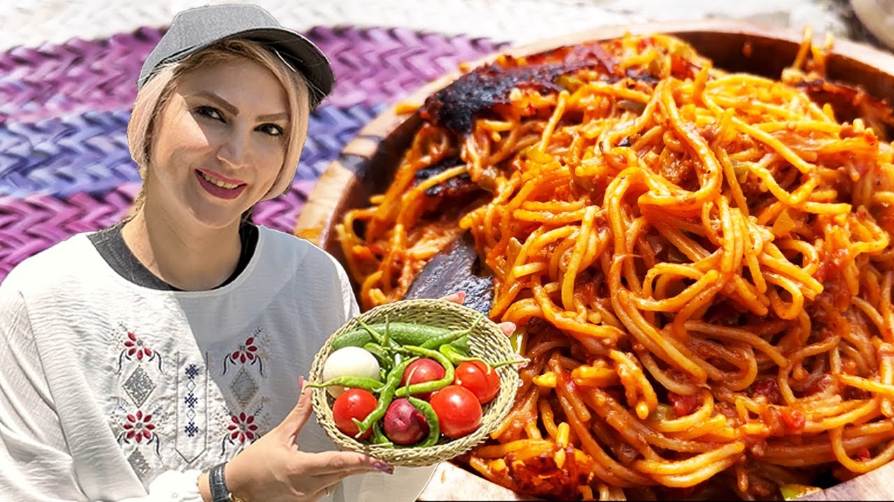 A different way to prepare spaghetti in nature - YouTube