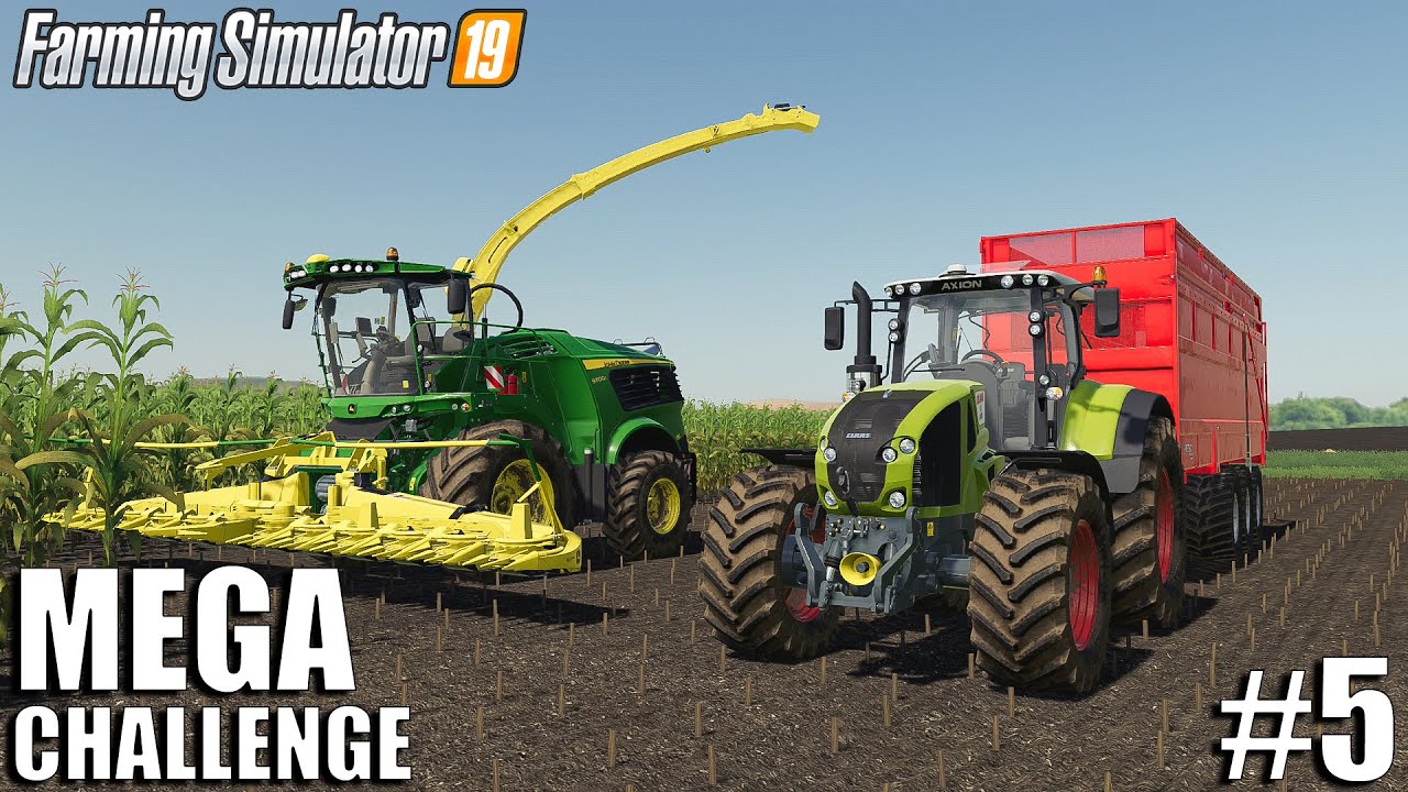 Cutting Silage for Cows | MEGA Challenge | Timelapse #5 | Farming ...