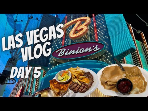 Vlog de Las Vegas - Día 5 - Shake Shack | Binion's Cafe | Fremont Street