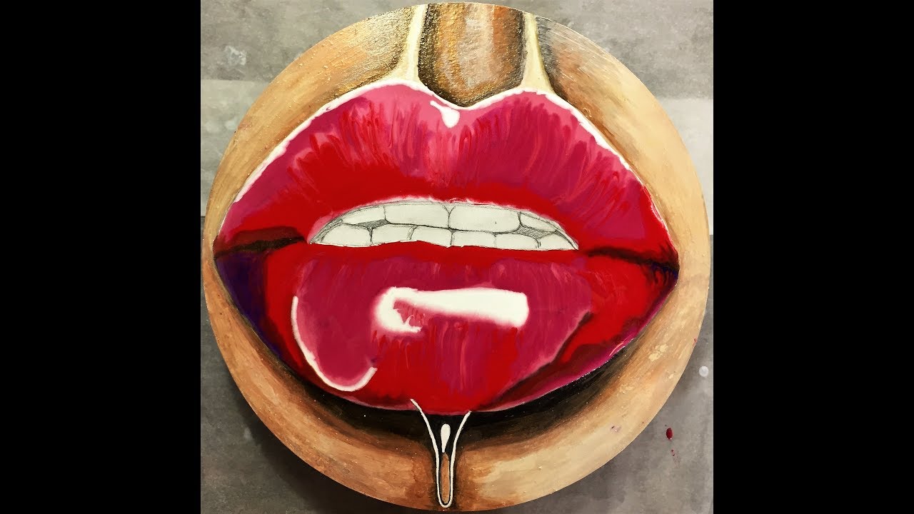 219. Glossy Red Resin Lips, Lip Art, Resin Art, Part 1, # ...