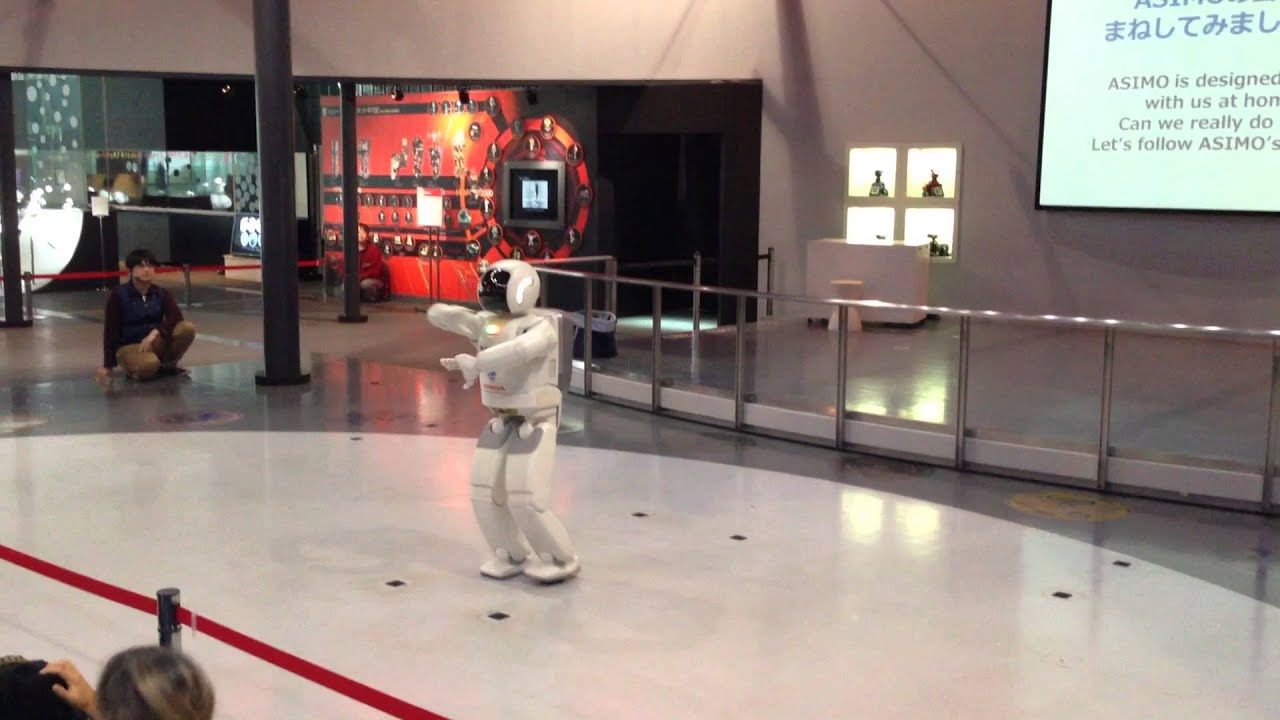 Robot demonstration in Japan, ASIMO dances - YouTube