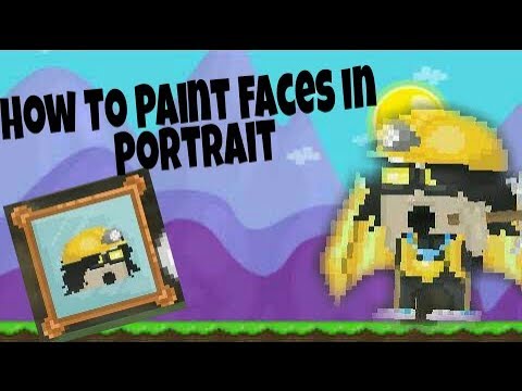 How To Paint Face In Portrait | Growtopia | - YouTube