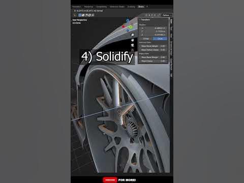 Modeling a Supercar Rim in Blender (Aryan) #shorts #blender #tutorial - YouTube