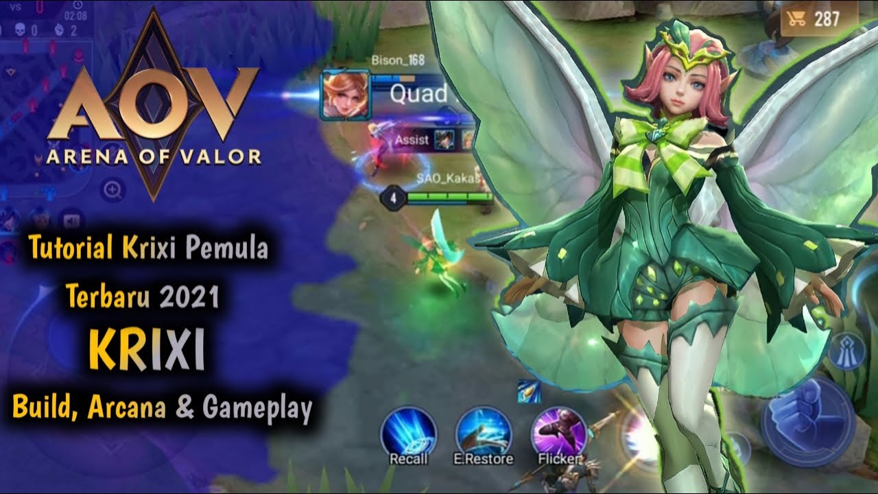 Tutorial Krixi AOV untuk Pemula | Krixi AOV Gameplay | Arena Of Valor ...