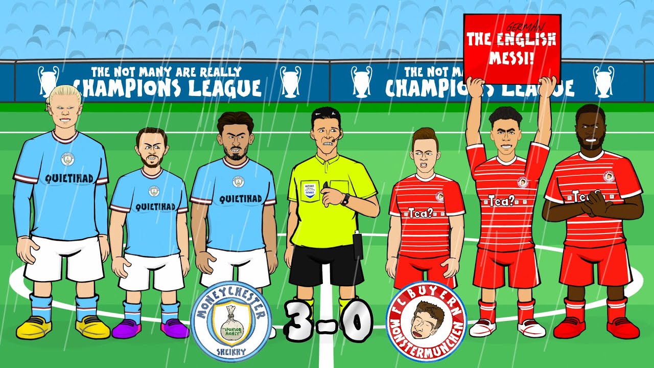 MAN CITY BEAT BAYERN! (3-0 Champions League 2023 Quarter-Final Haaland ...