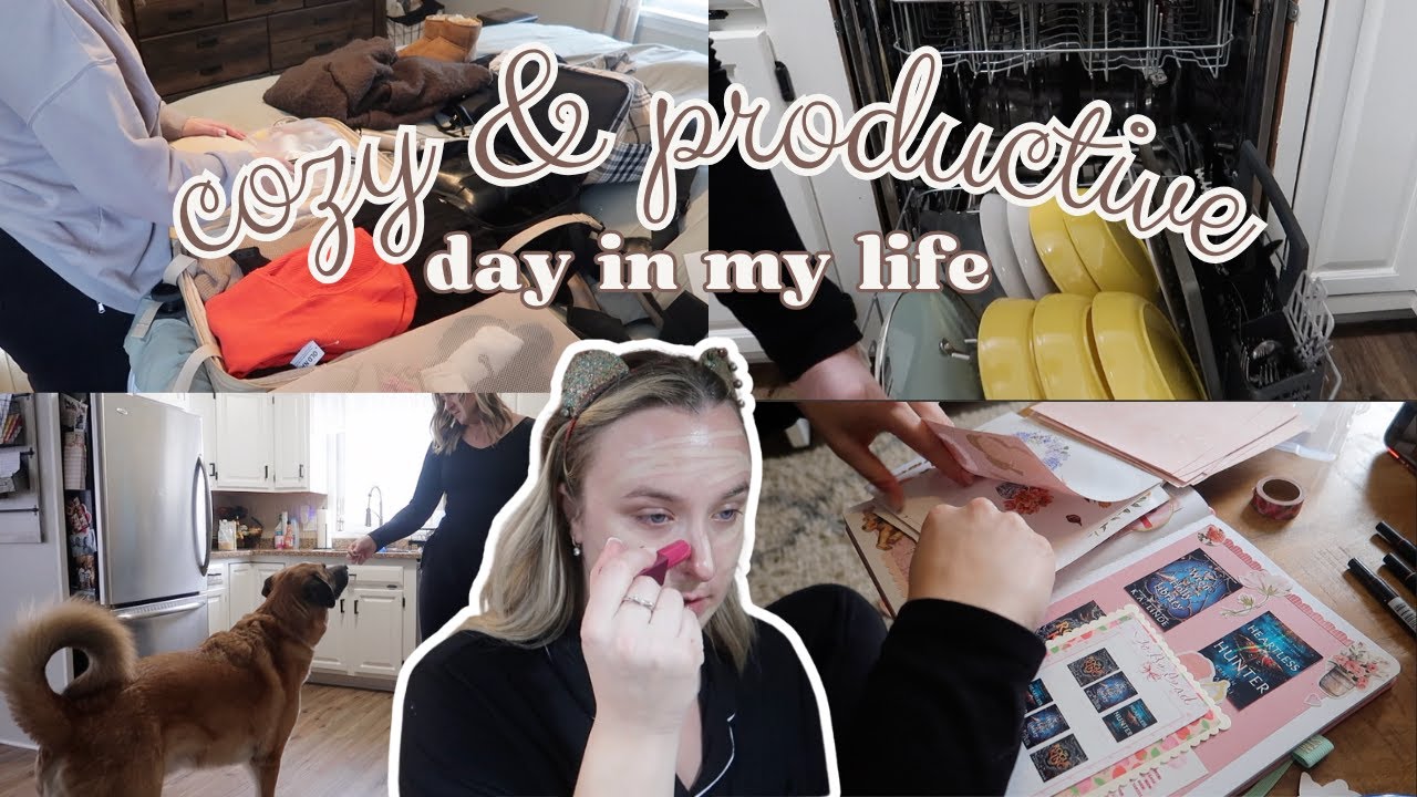 WFH, cute work outfits, slowing down, chores & more! | DAY IN MY LIFE 💻 ...