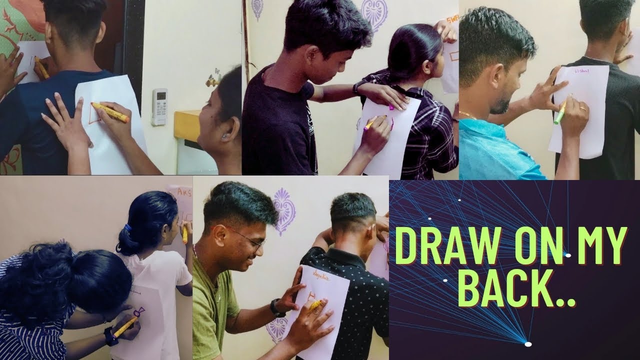 DRAW ON MY BACK ... Sunday Funday game 🤷‍♀️😄 - YouTube