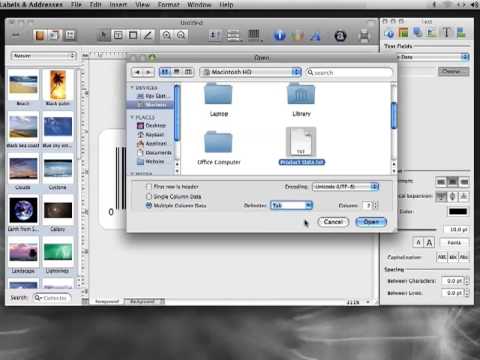 Labels & Addresses - How to Make a Barcode Label - YouTube