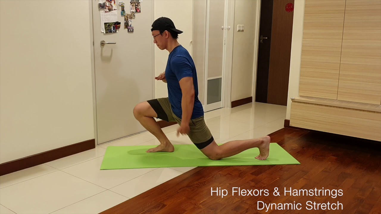 Hip Flexors And Hamstrings Dynamic Stretch Youtube