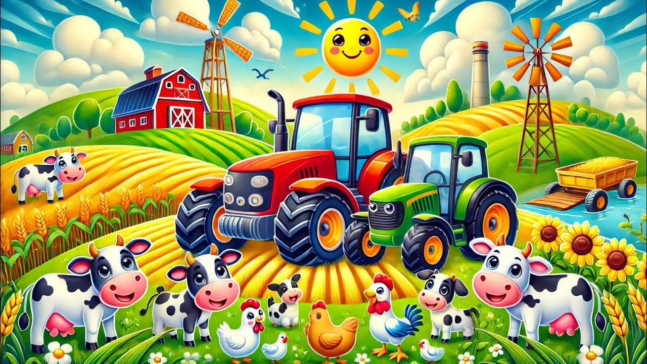 Tractor Rhyme | Kid Poem | Rhyme |Tractor in Fram | Farmer's Rhyme ...