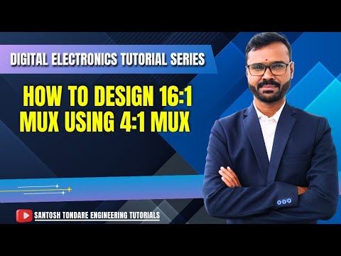 #digitalelectronics |Design of 16:1 Mix using 4:1Mux|Multiplexer tree ...
