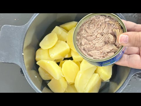 Canned Tuna And Potatoes! It’s so delicious that I cook it  every day❗️Cheap and  Delicious Dinner !