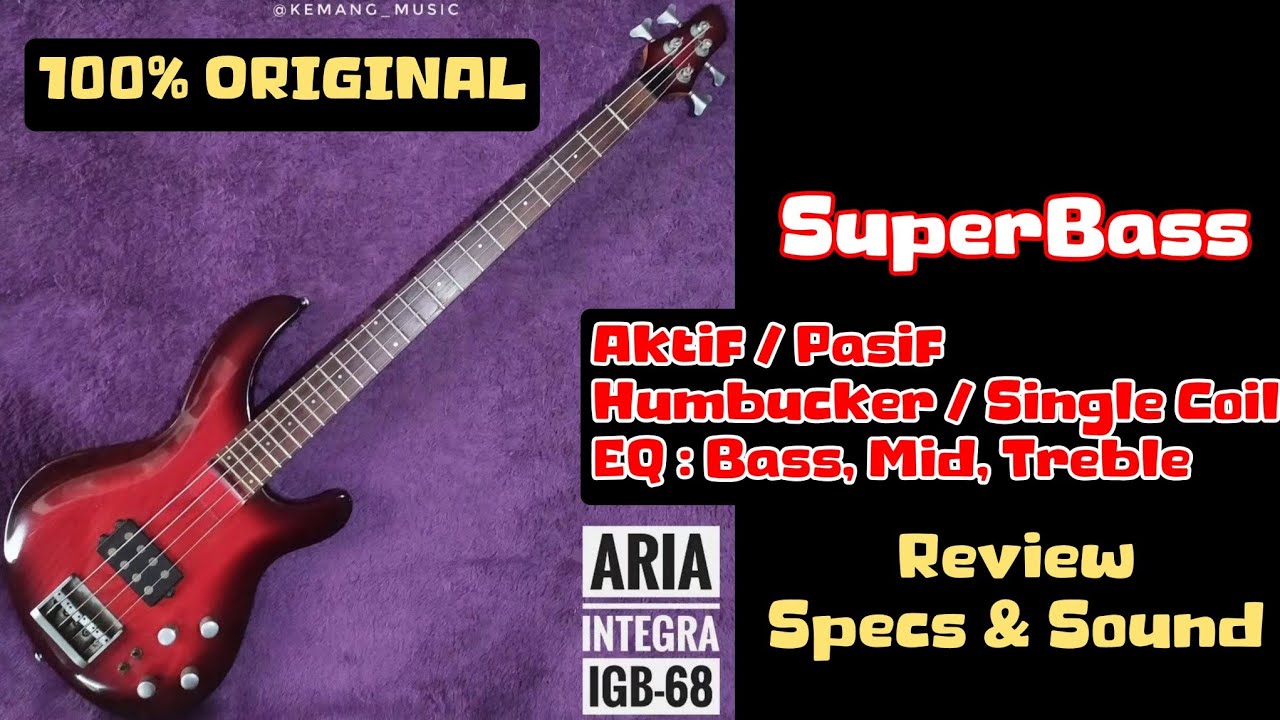 Review bass listrik ARIA INTEGRA IGB-68 #ariaintegra #ariaigb68 # ...