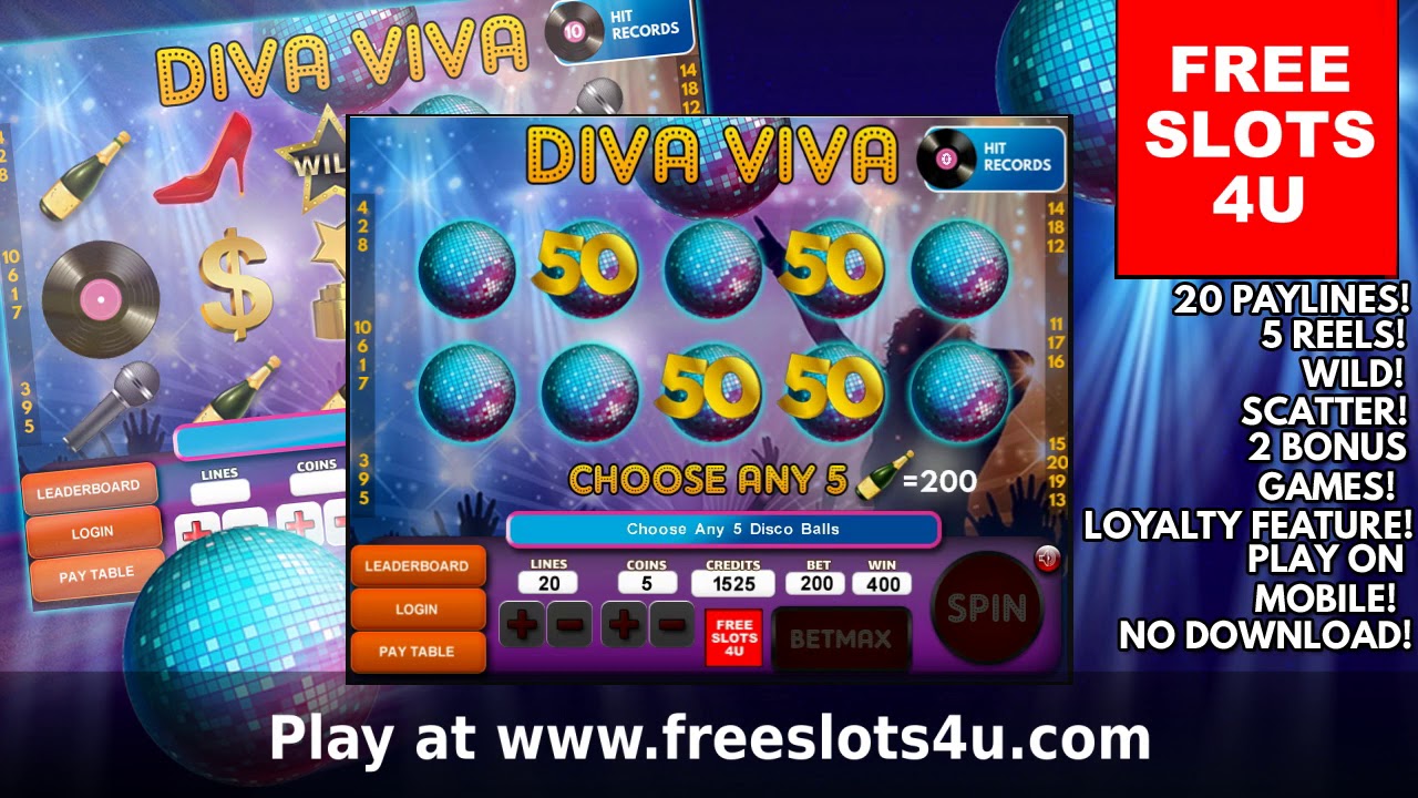 Diva Viva slot by Free Slots 4U - YouTube