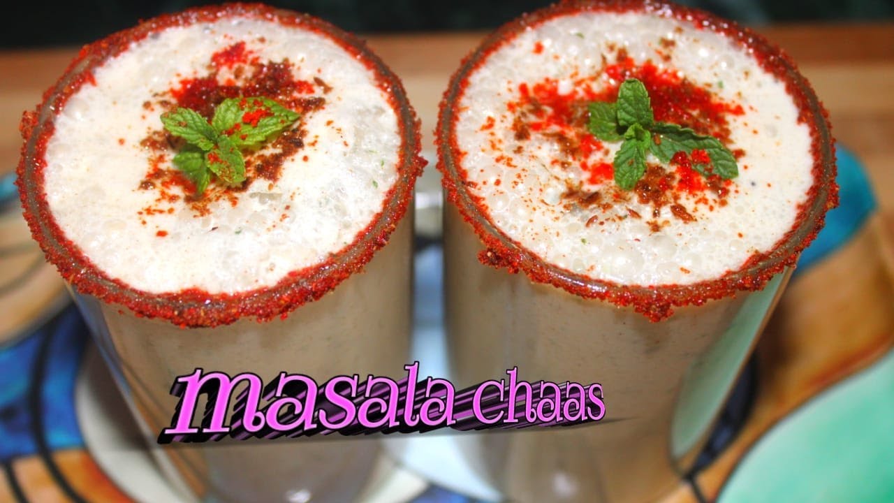 Masala Chaas Recipe--Masala Taak--Spiced Butter Milk--मसाला छाछ रेसिपी ...