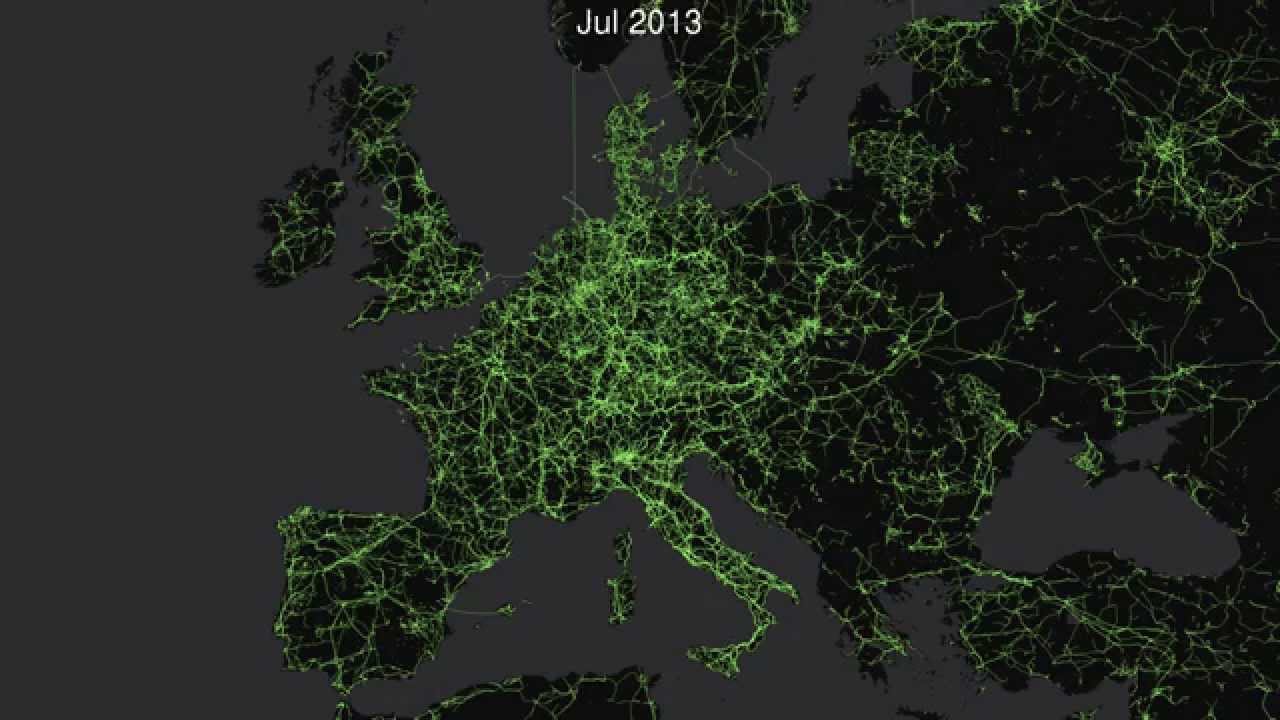 OpenStreetMap Time Lapse of Electricity Grid Edits - YouTube
