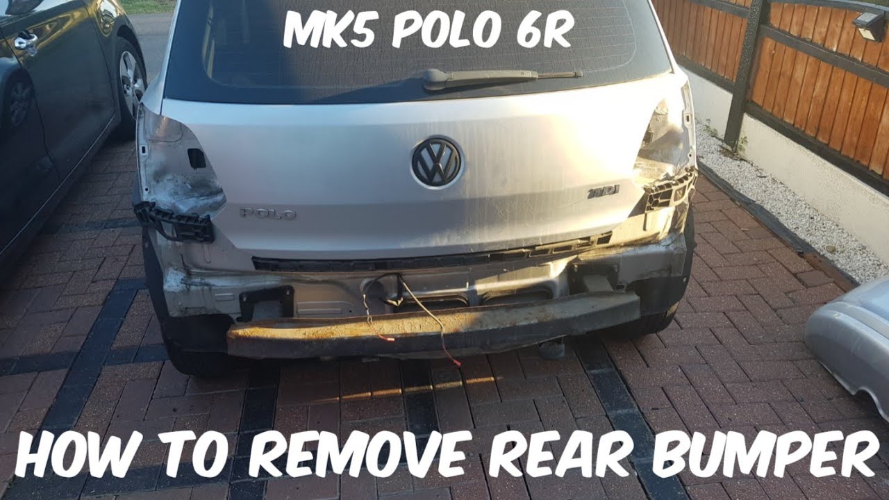 How to remove VW polo 6r rear bumper - YouTube