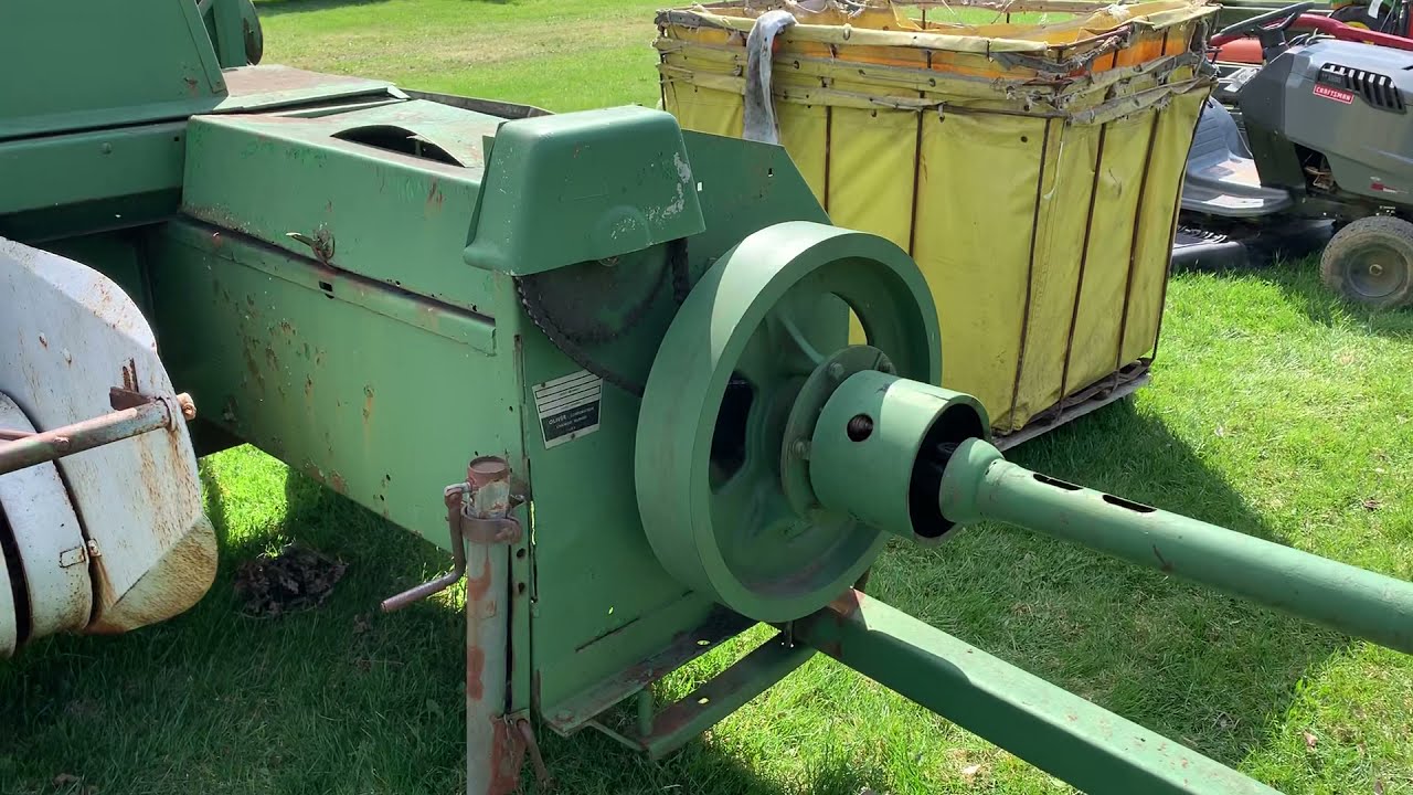 Lot 418 Oliver 720 Square Baler - YouTube