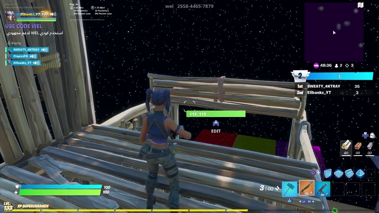 Fortnite 1v1 trash talker and he getting booted offline - YouTube