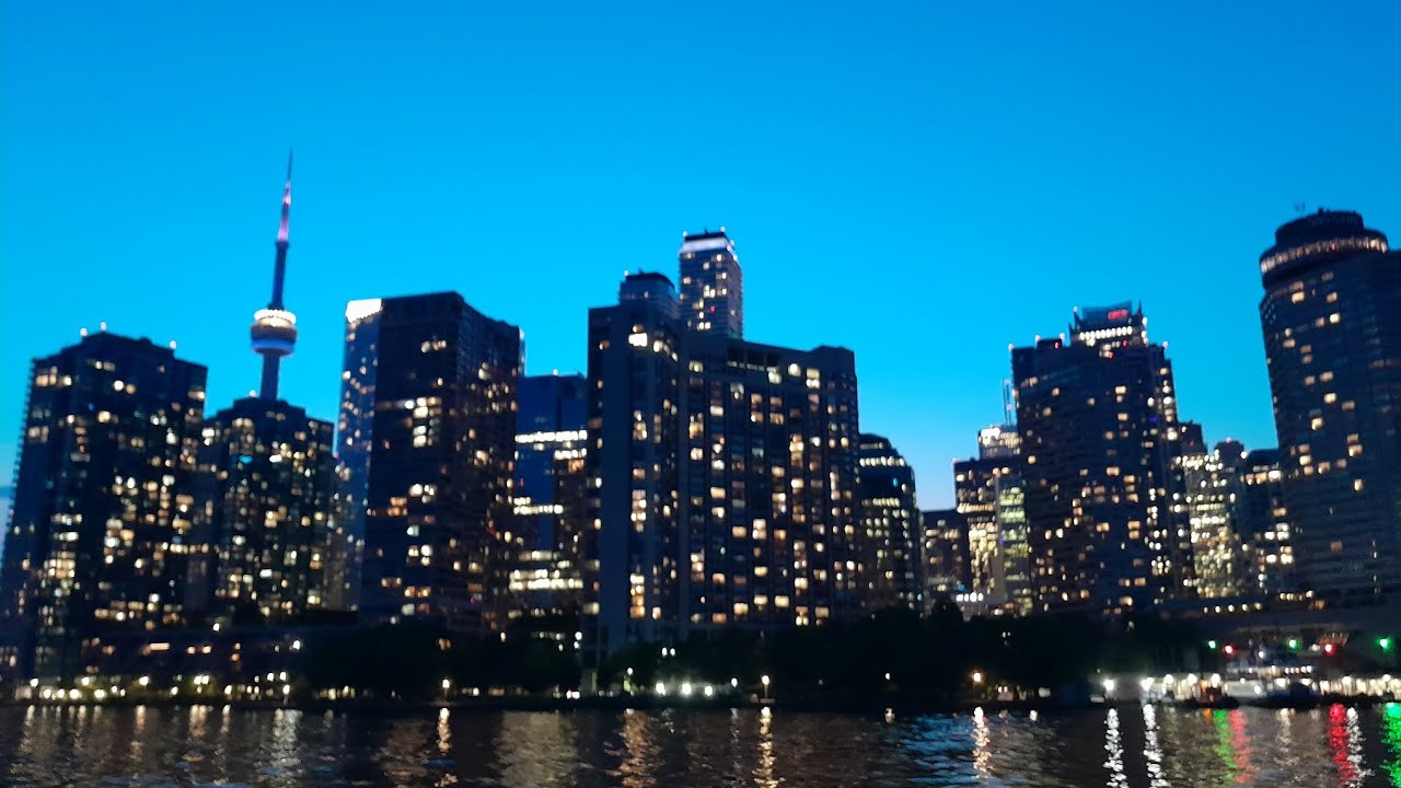 Toronto City Night View from the river🇨🇦🇨🇦 - YouTube