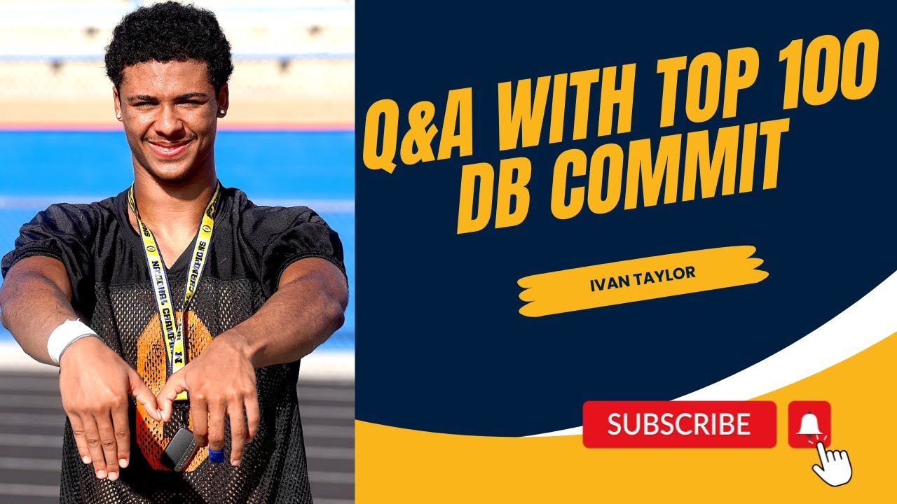 EXCLUSIVE: 1-on-1 with Michigan DB commit Ivan Taylor I #GoBlue - YouTube