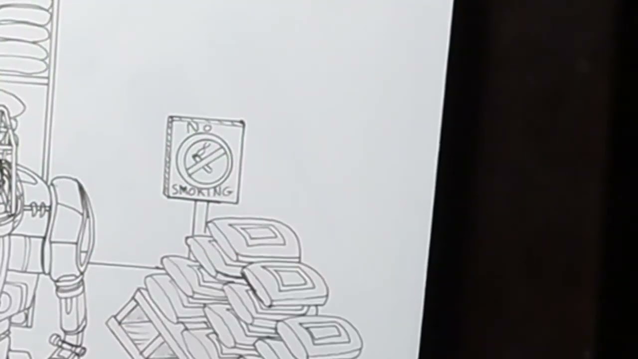 Drawing a future work place pt3 - YouTube