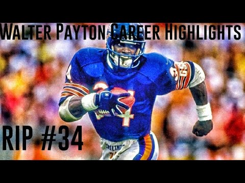 Walter Payton Career Highlights - YouTube