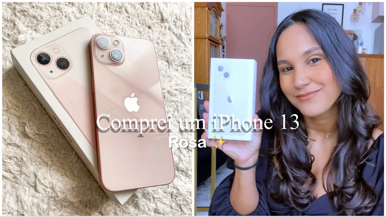 COMPREI UM IPHONE 13 ROSA - Detalhes do aparelho e preços - YouTube