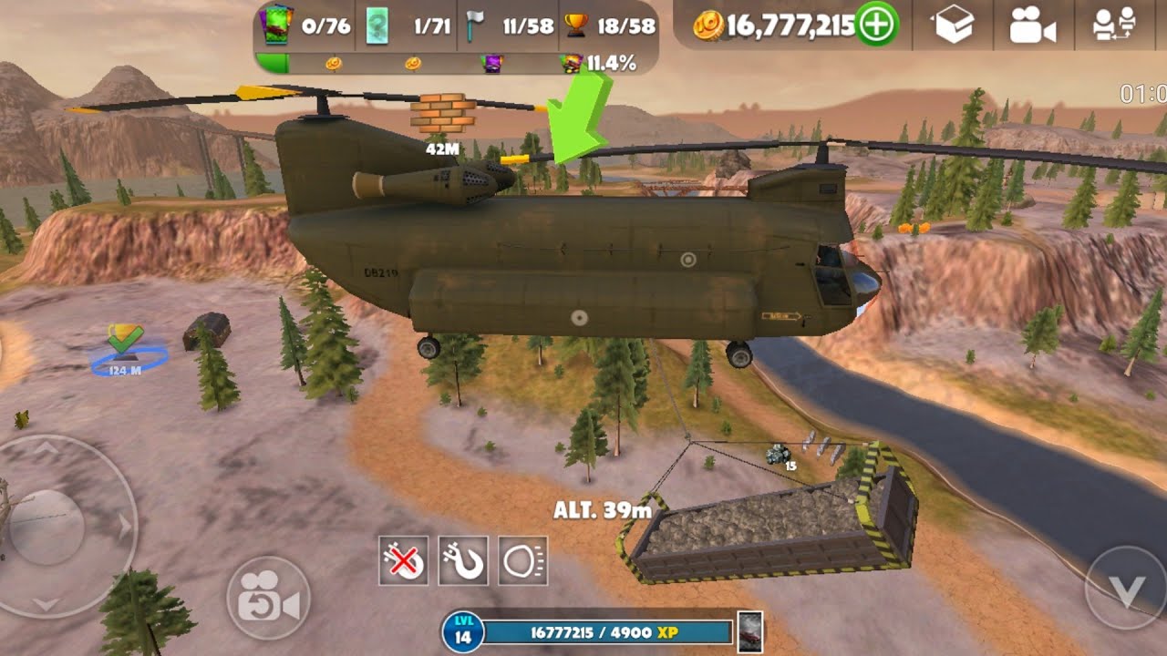 Chinook Helicopter Goods Transporter Frozen Lake Off The Road OTR ...